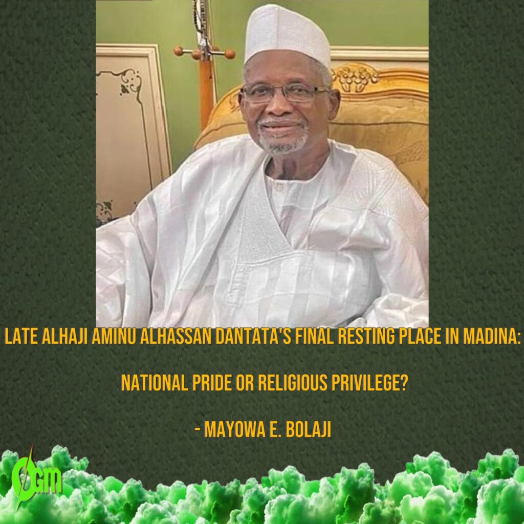 Late Alhaji Aminu Alhassan Dantata Ignites Diplomatic Waves with Rare ...