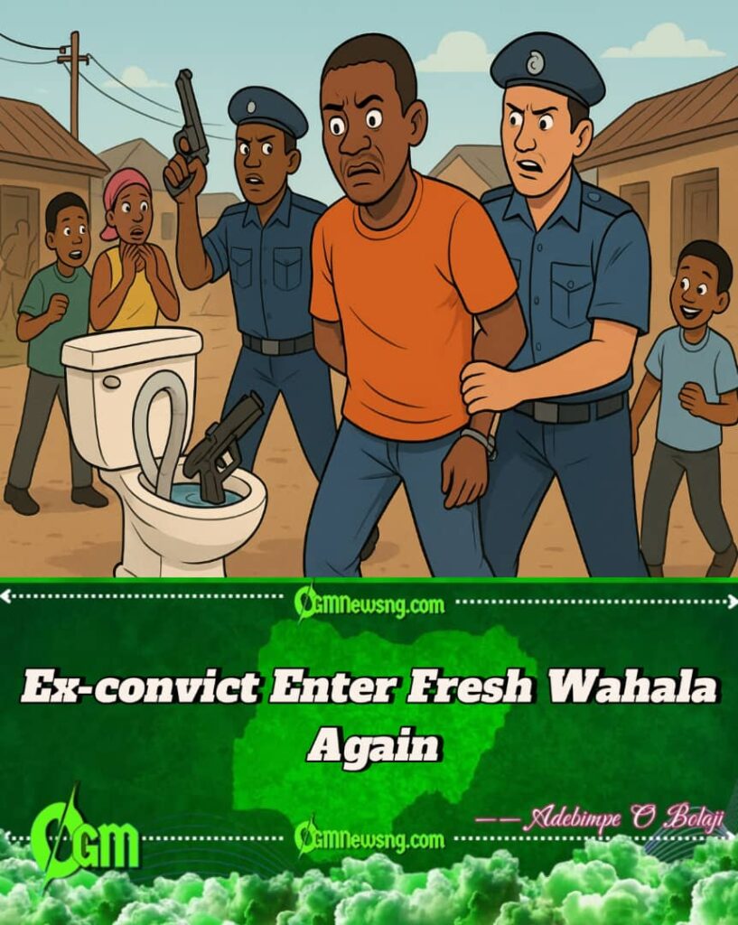Drama In Abule Eko As Ex-convict Busted – Gun Pulled Out From Toilet ...