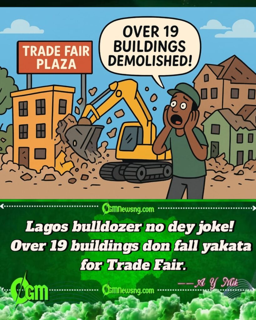 Lagos Govt Scatter Trade Fair Plaza: Over 19 Buildings Demolish for New ...